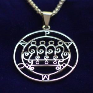 Paimon Sigil Goetia Solomon Demon Seal Pendant Necklace With Gift Pouch ...