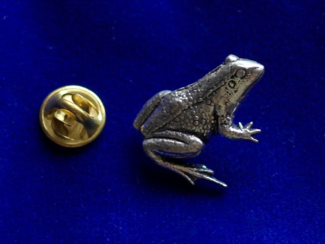 Frog Pewter Lapel Pin Badge With Gift Pouch - Etsy