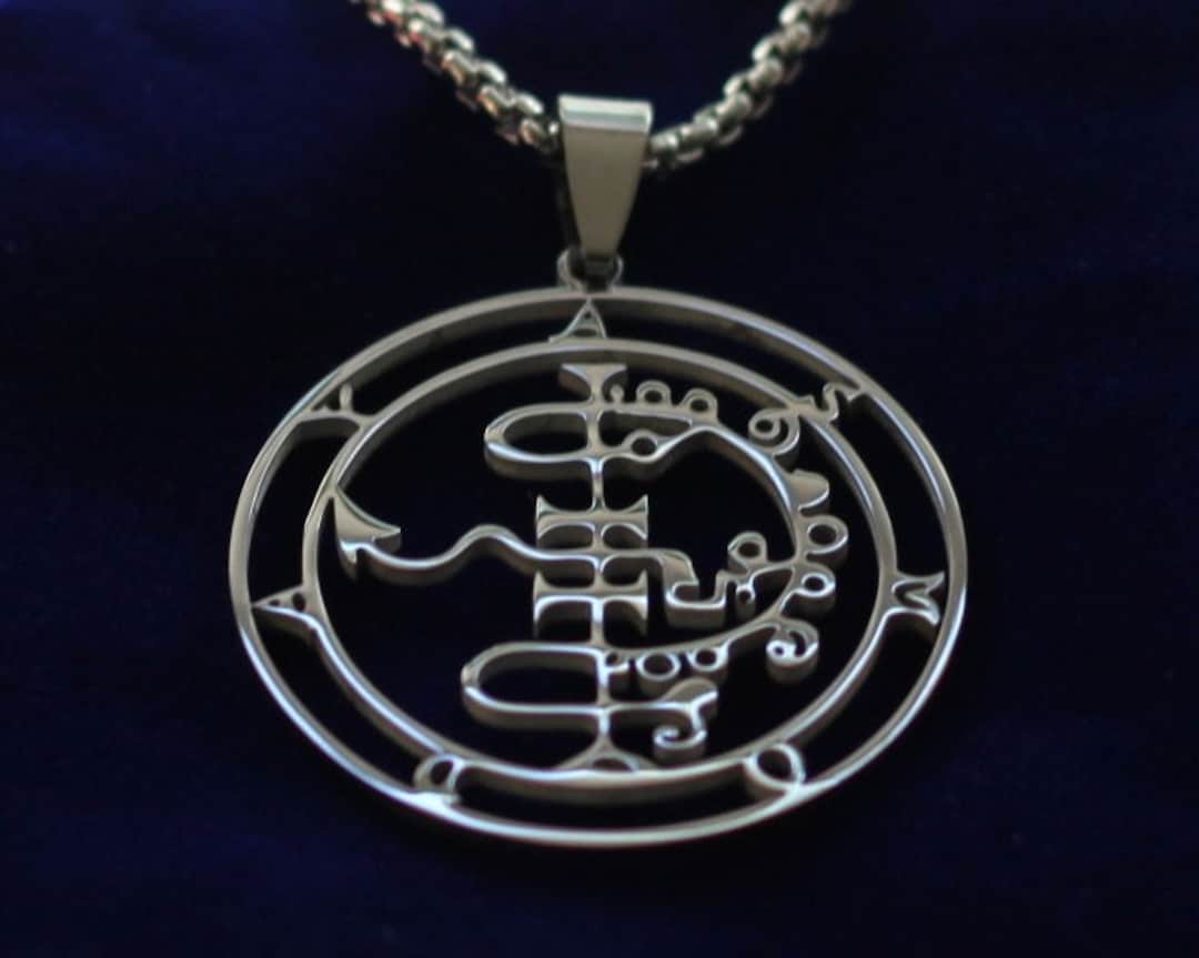 Asmodeus Ashmedai Ashema Deva Sigil Goetia Solomon Demon Seal Pendant ...