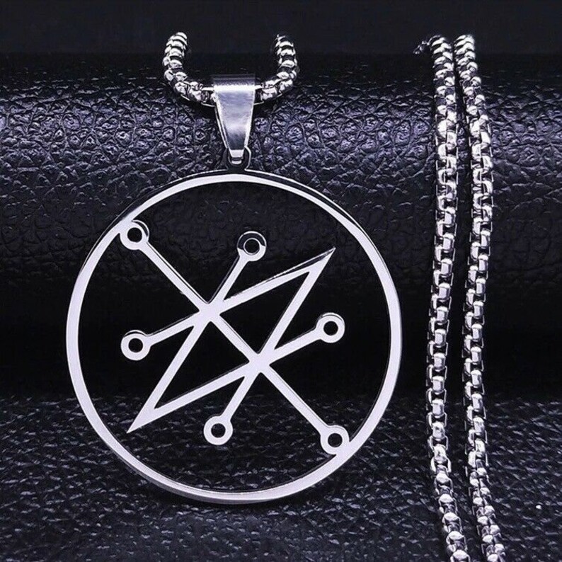 Azazel Sigil Goetia Solomon Demon Seal Pendant Necklace With - Etsy UK