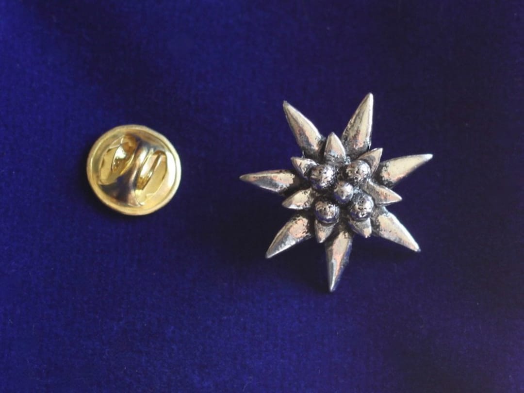 Edelweiss Pewter Lapel Pin Badge With Gift Pouch - Etsy