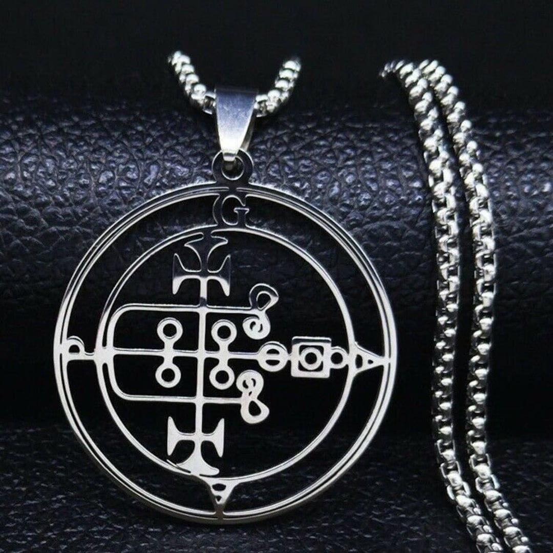 Gaap Sigil Goetia Solomon Demon Seal Pendant Necklace With - Etsy