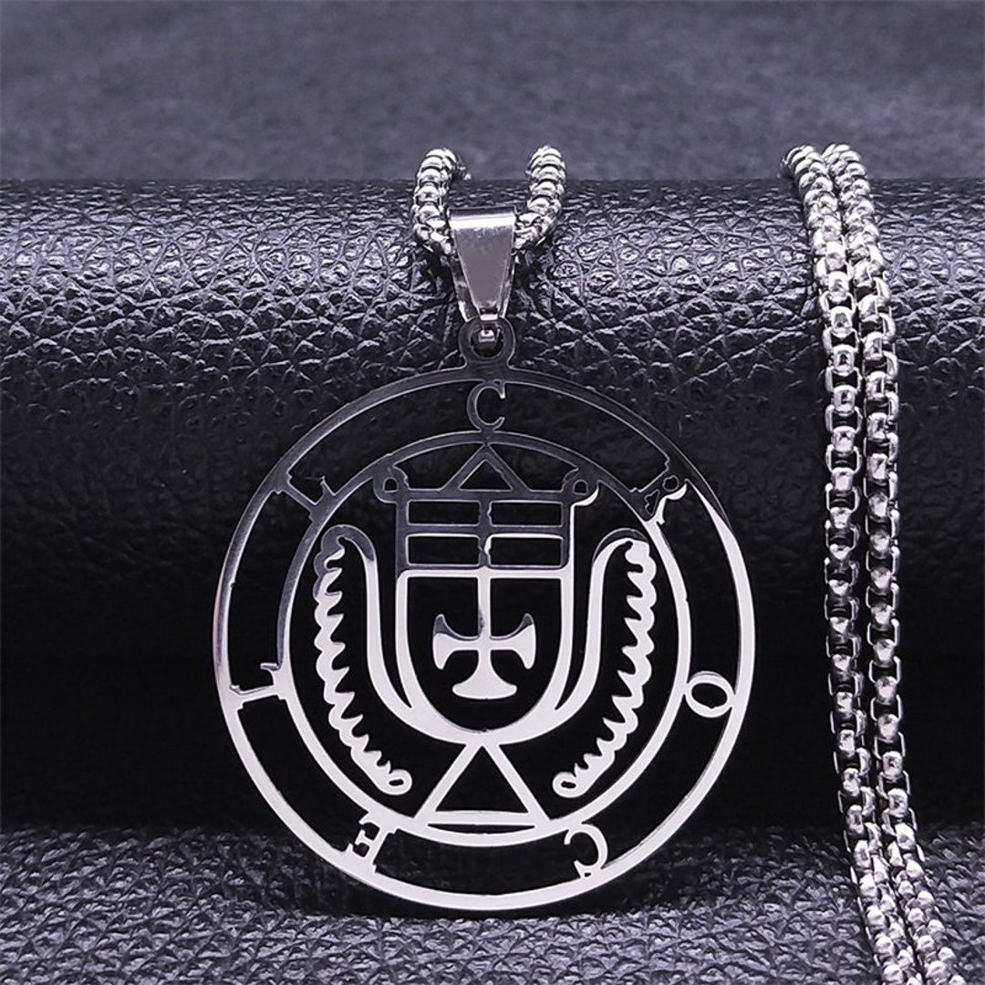 Crocell Sigil Goetia Solomon Demon Seal Pendant Necklace With - Etsy Canada