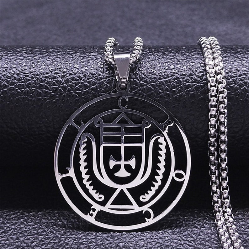 Crocell Sigil Goetia Solomon Demon Seal Pendant Necklace With - Etsy UK