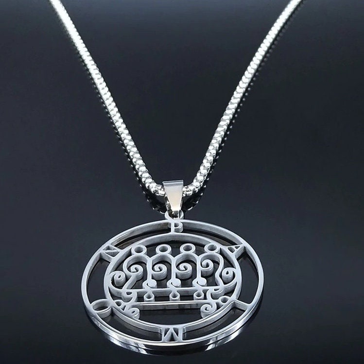 Paimon Sigil Goetia Solomon Demon Seal Pendant Necklace With - Etsy