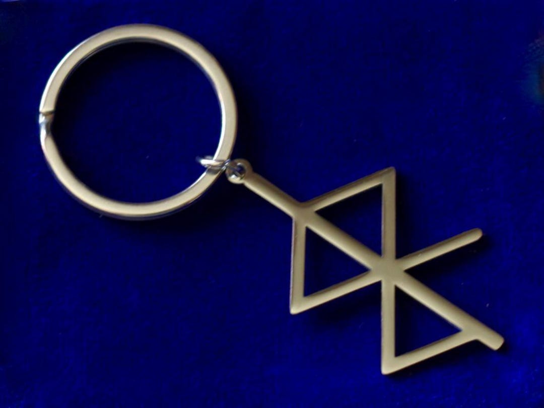 Peace & Happiness Viking Bind Rune Stainless Steel Keyring With Gift ...