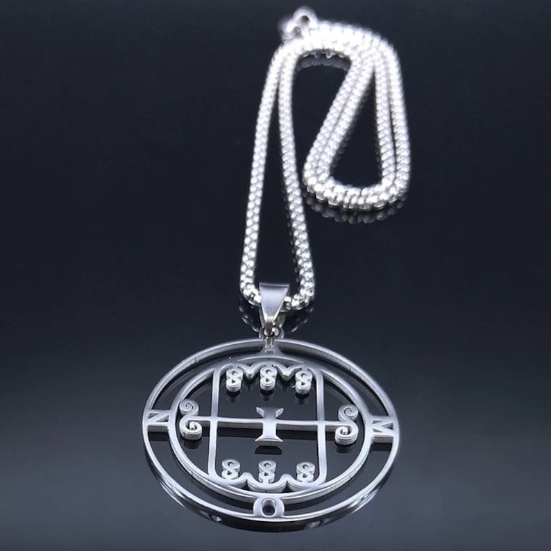 Amon Sigil Goetia Solomon Demon Seal Pendant Necklace With - Etsy UK