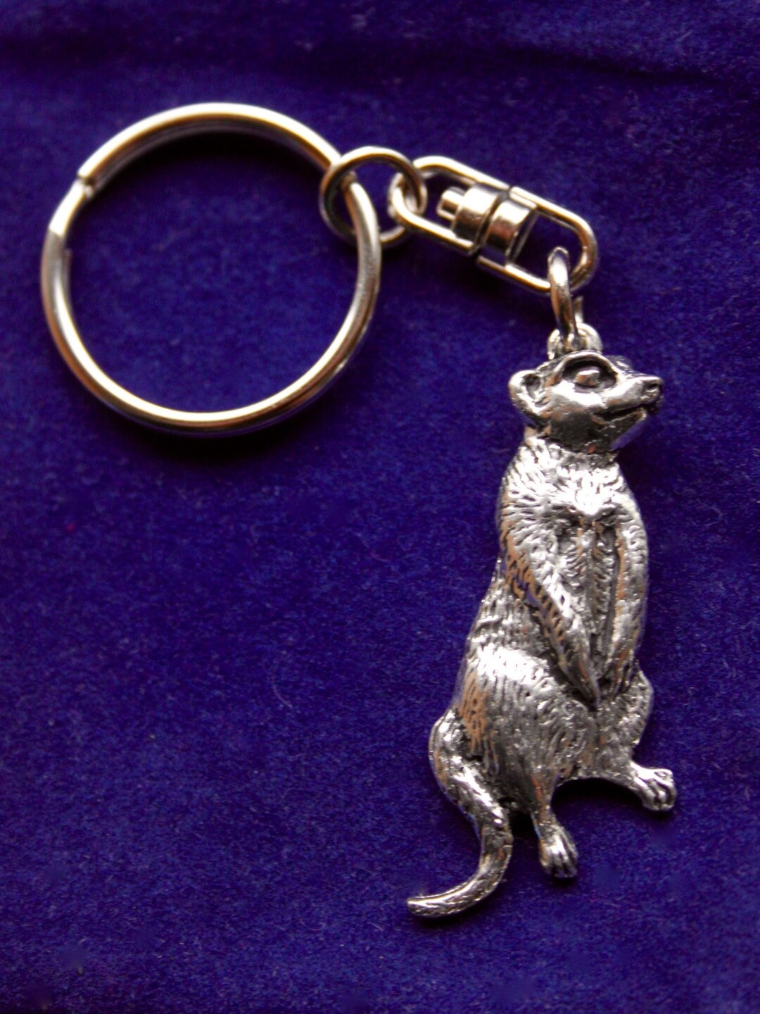 Pewter Meerkat Keyring | Gift Pouch Included - Etsy