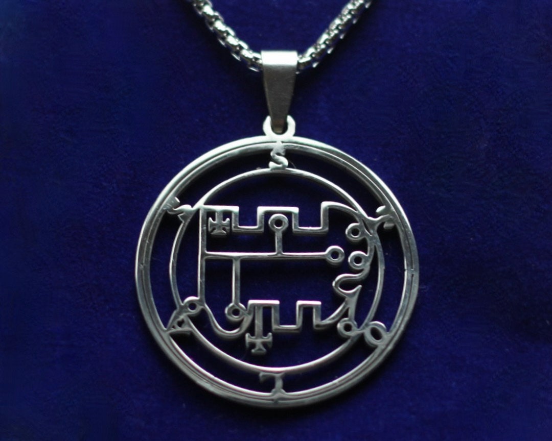 Stolas Sigil Goetia Solomon Demon Seal Pendant Necklace With Gift Pouch ...