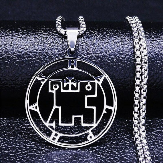 Halphas Sigil Goetia Solomon Demon Seal Pendant Necklace With - Etsy