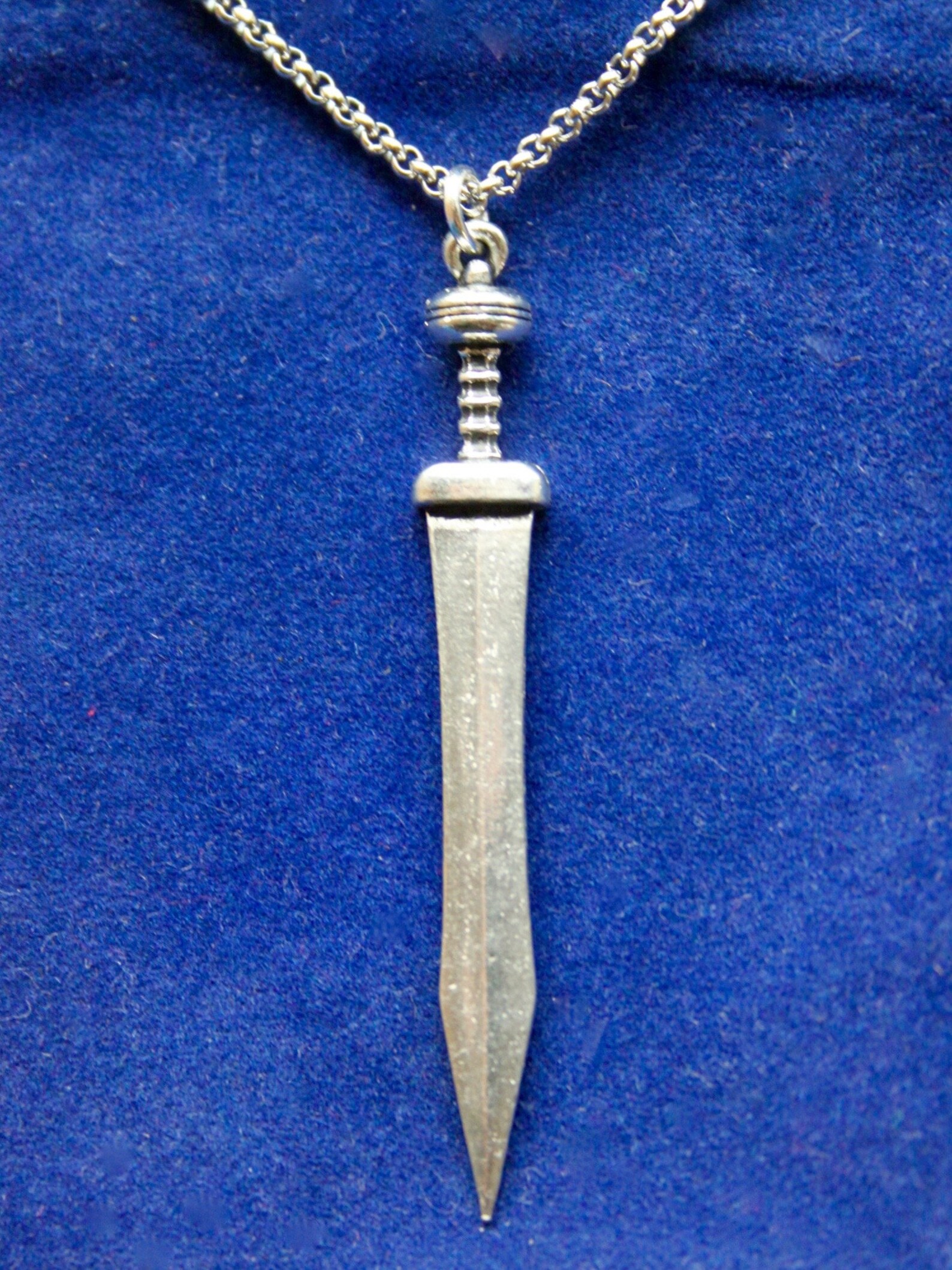 Roman Gladius Sword Pewter Pendant Necklace With Gift Pouch - Etsy