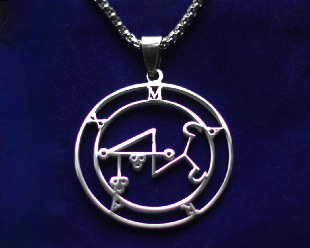 Marax Sigil Goetia Solomon Demon Seal Pendant Necklace With Gift Pouch ...