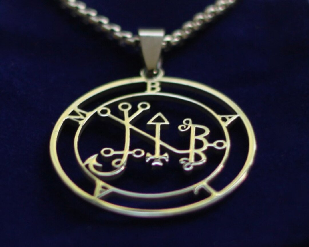 Balam Sigil Goetia Solomon Demon Seal Pendant Necklace With Gift Pouch ...
