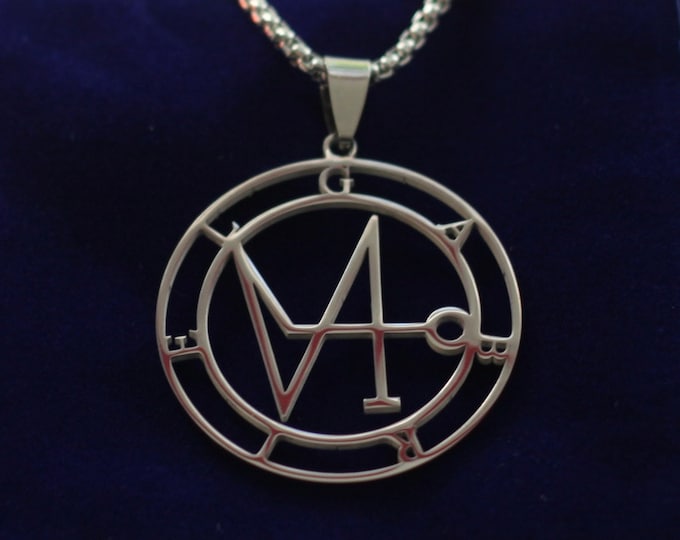 Archangel Gabriel Sigil Pendant Necklace With Gift Pouch - Etsy