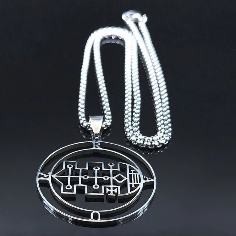 Raum Sigil Goetia Solomon Demon Seal Pendant Necklace with | Etsy