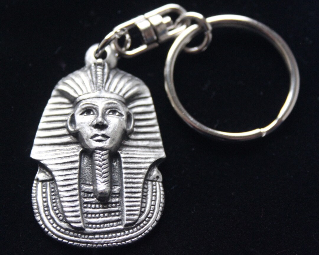 Egyptian Pharaoh Keyring | Ancient Egypt Present Idea | Silver Pewter ...