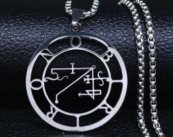Halphas Sigil Goetia Solomon Demon Seal Pendant Necklace with | Etsy
