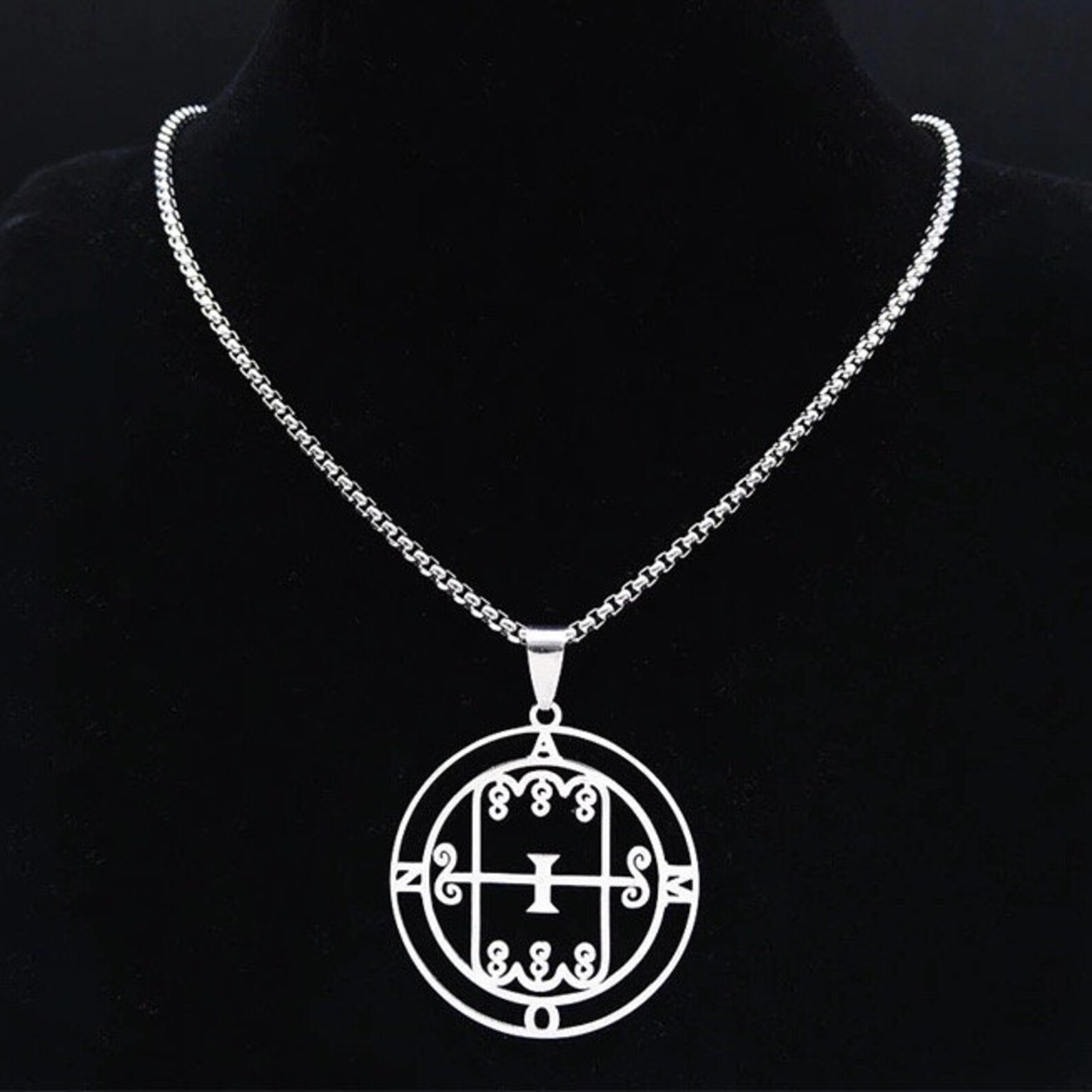 Amon Sigil Goetia Solomon Demon Seal Pendant Necklace With - Etsy UK