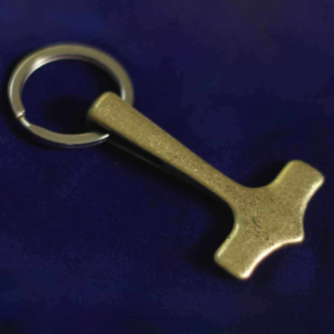 Mjolnir Thor Hammer Viking Keyring With Gift Pouch - Etsy