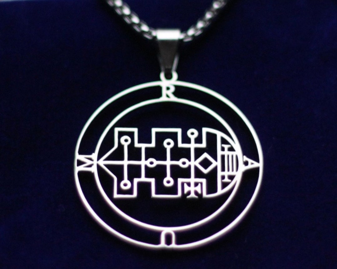 Raum Sigil Goetia Solomon Demon Seal Pendant Necklace With Gift Pouch ...