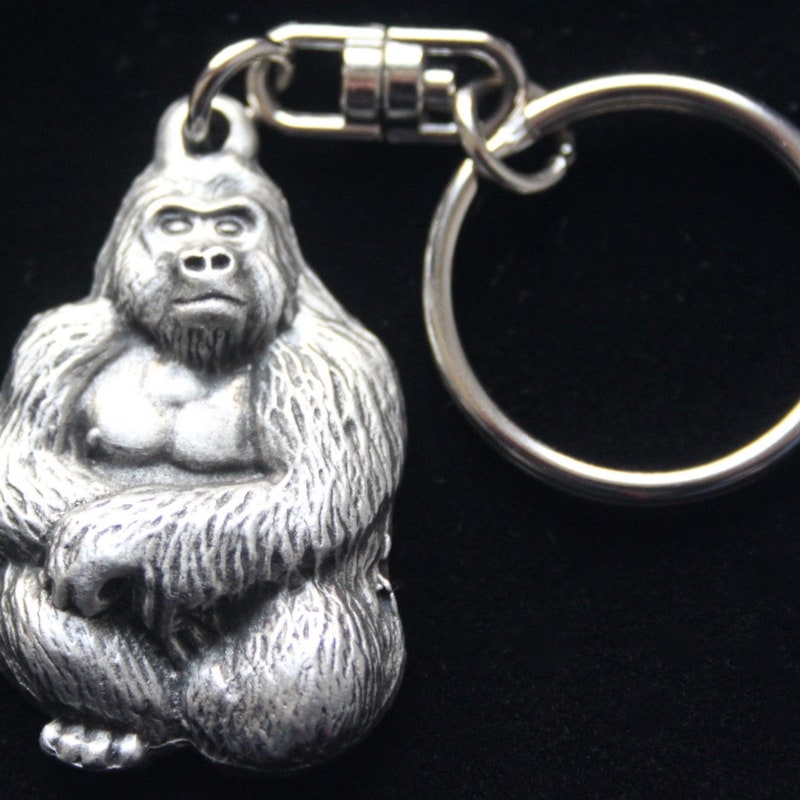Gorilla Keychain - Etsy