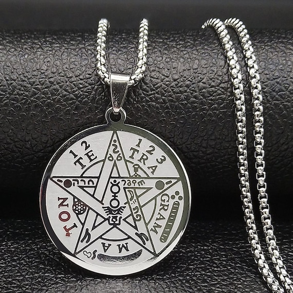 Tetragram Tetragrammaton Pendant Necklace With Gift Pouch - Etsy