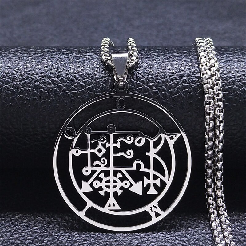Camio Sigil Goetia Solomon Demon Seal Pendant Necklace With - Etsy Canada