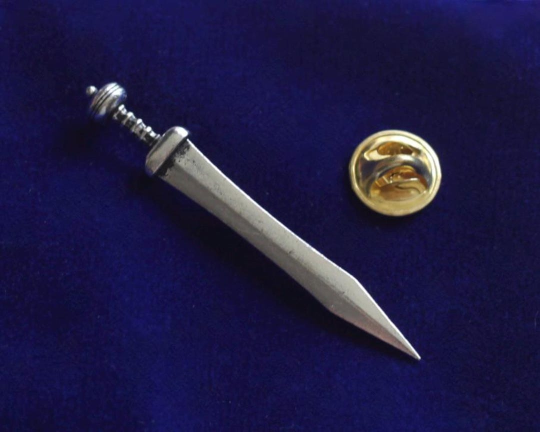 Roman Gladius Sword Pewter Lapel Pin Badge With Gift Pouch - Etsy