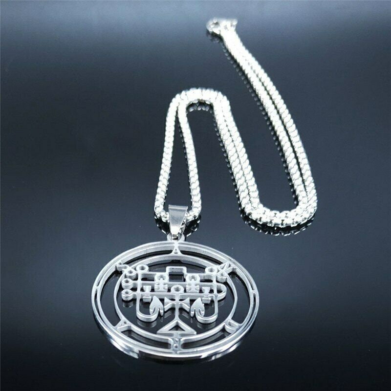 Andras Sigil Goetia Solomon Demon Seal Pendant Necklace With - Etsy
