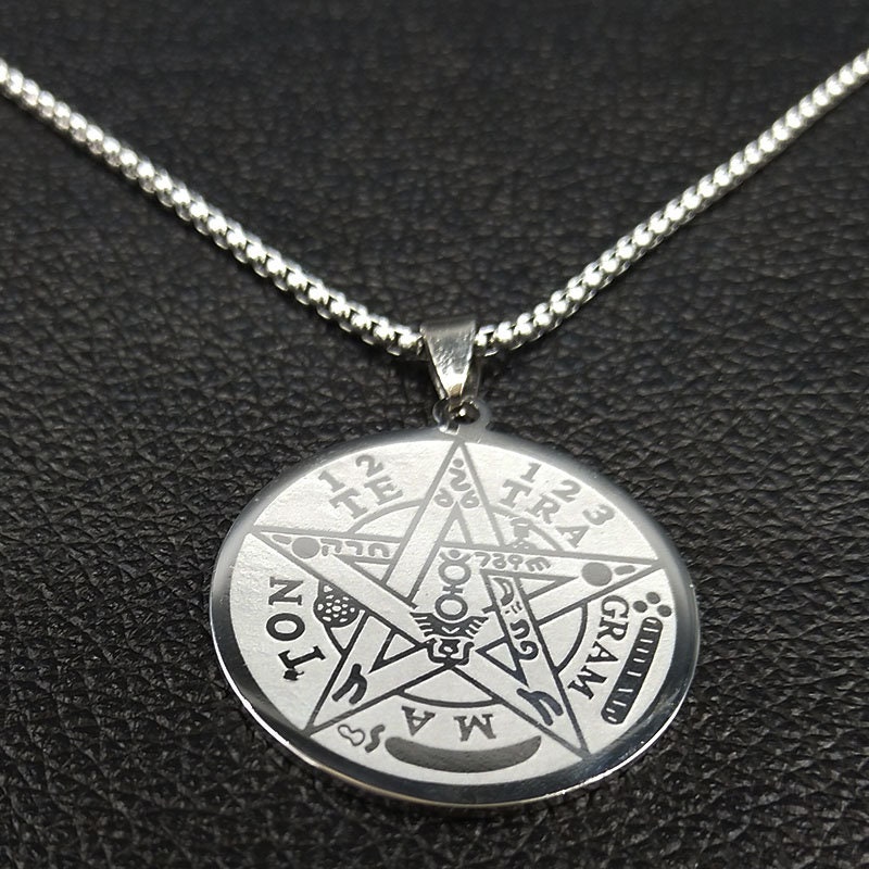 Tetragram Tetragrammaton Pendant Necklace With Gift Pouch - Etsy