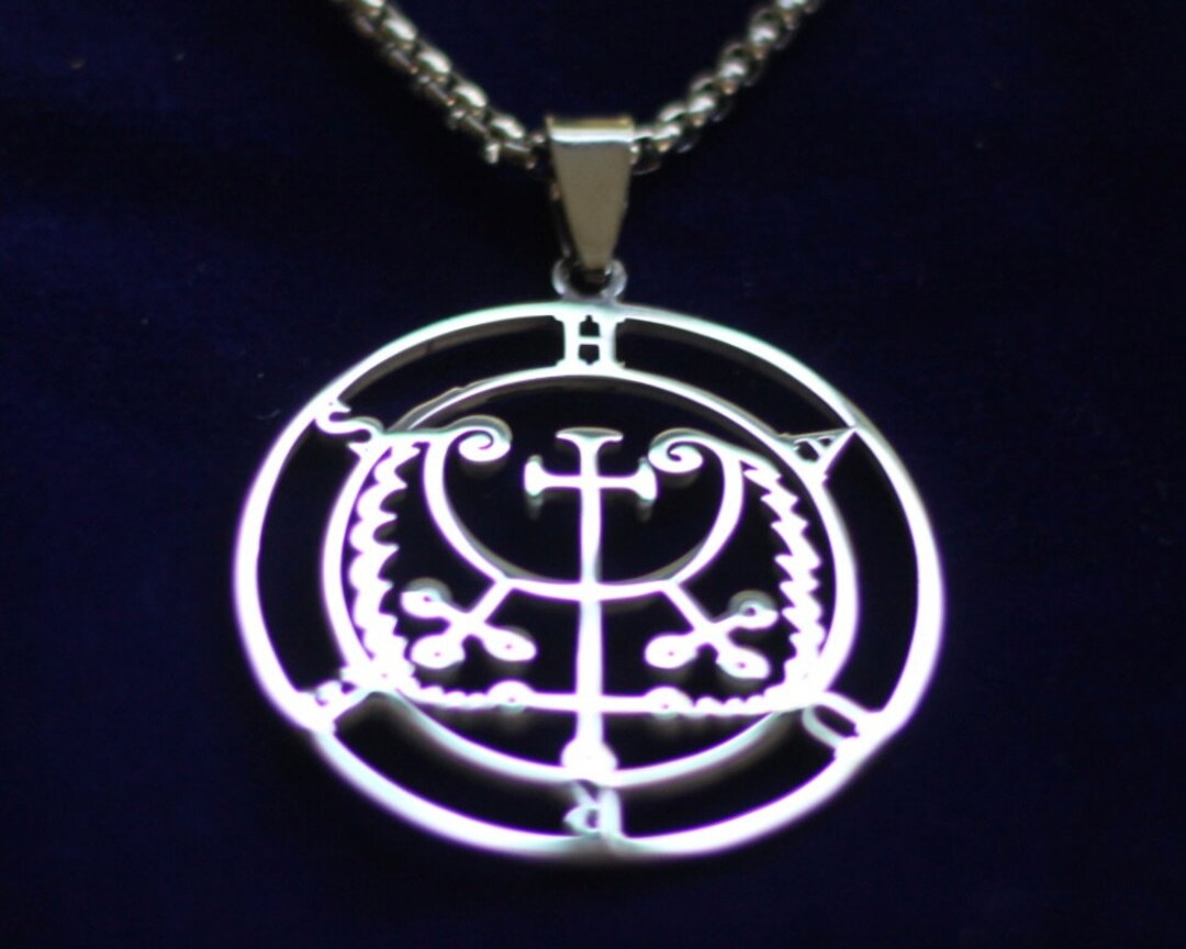 Haures Sigil Goetia Solomon Demon Seal Pendant Necklace With Gift Pouch ...