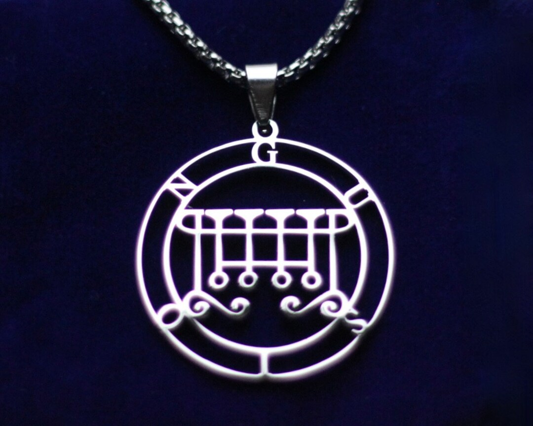 Gusion Sigil Goetia Solomon Demon Seal Pendant Necklace With Gift Pouch ...