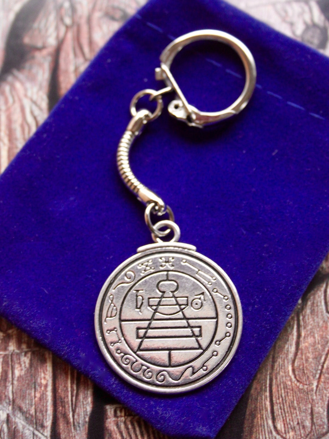 Greater Key of Solomon Secret Seal Talisman Protective Charm Keyring ...