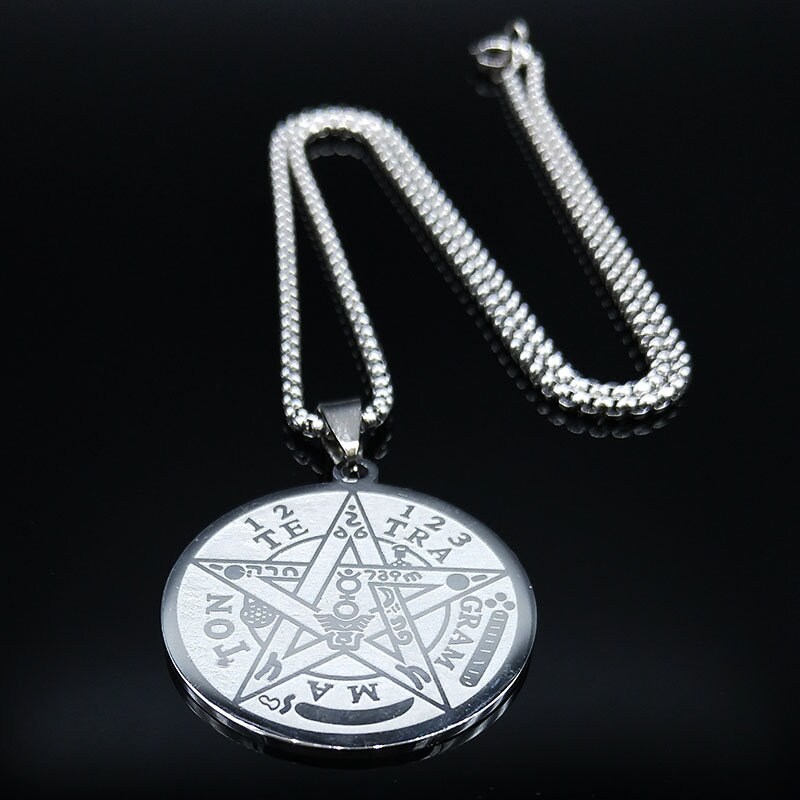 Tetragram Tetragrammaton Pendant Necklace With Gift Pouch - Etsy