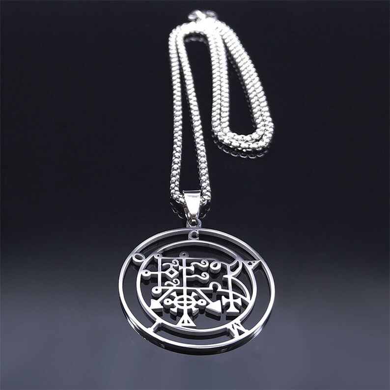 Camio Sigil Goetia Solomon Demon Seal Pendant Necklace With - Etsy Canada