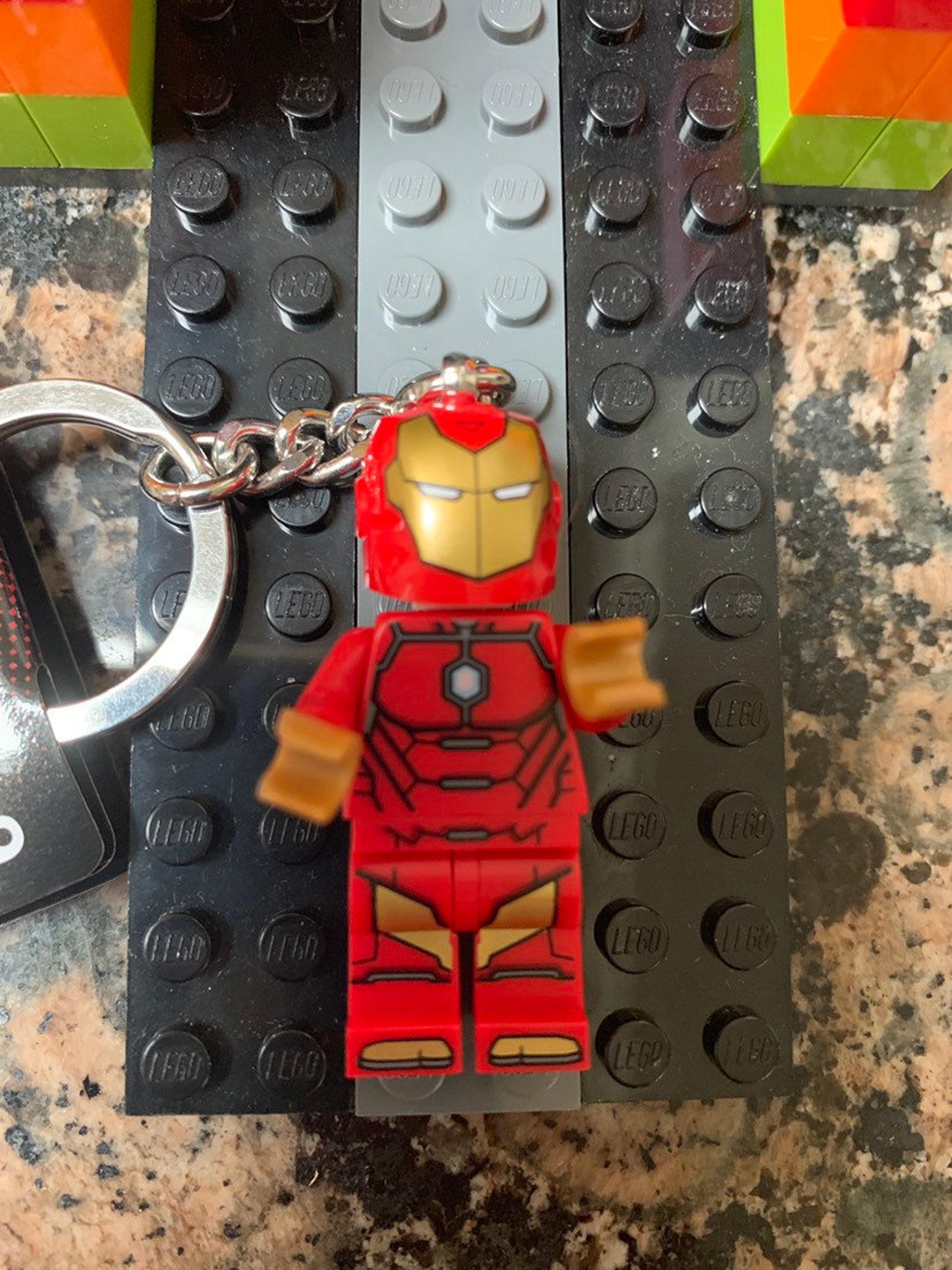 Lego Keyring Iron Man avengers | Etsy