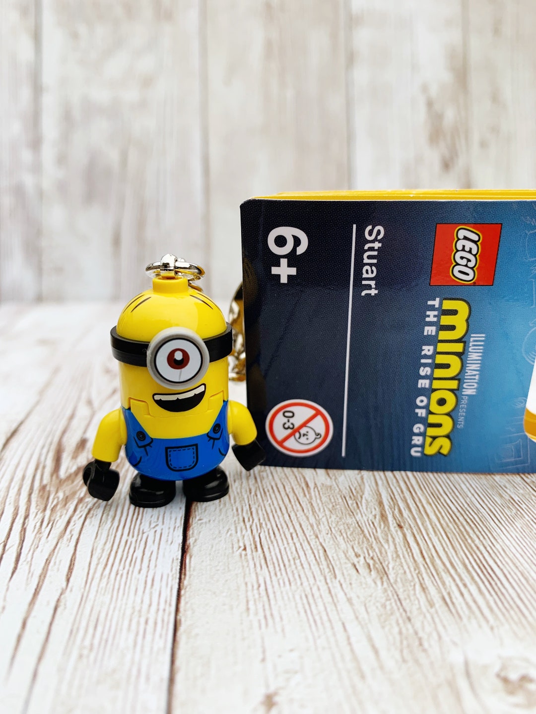 Minions Lego Stuart Keyring - Etsy