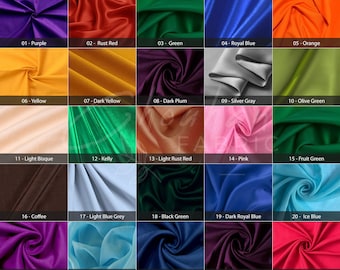 28 Color Silk Taffeta Fabric, Plain Taffeta Silk , Taffeta Silk Fabric ...