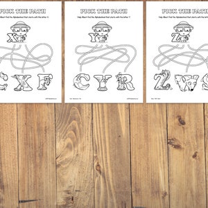 Alphabetimals™ Letter Matching Mazes – 26 Printable Animal ABC ...