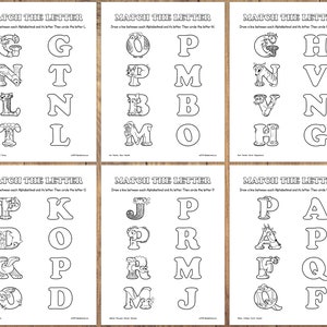 Alphabetimals™ Letter Shape Matching – 26 Printable Animal ABC ...