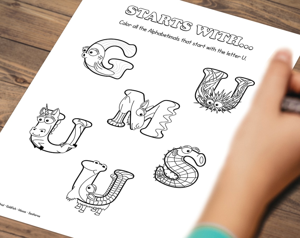 Alphabetimals™ Starting Letter Sounds – 26 Printable Animal ABC ...