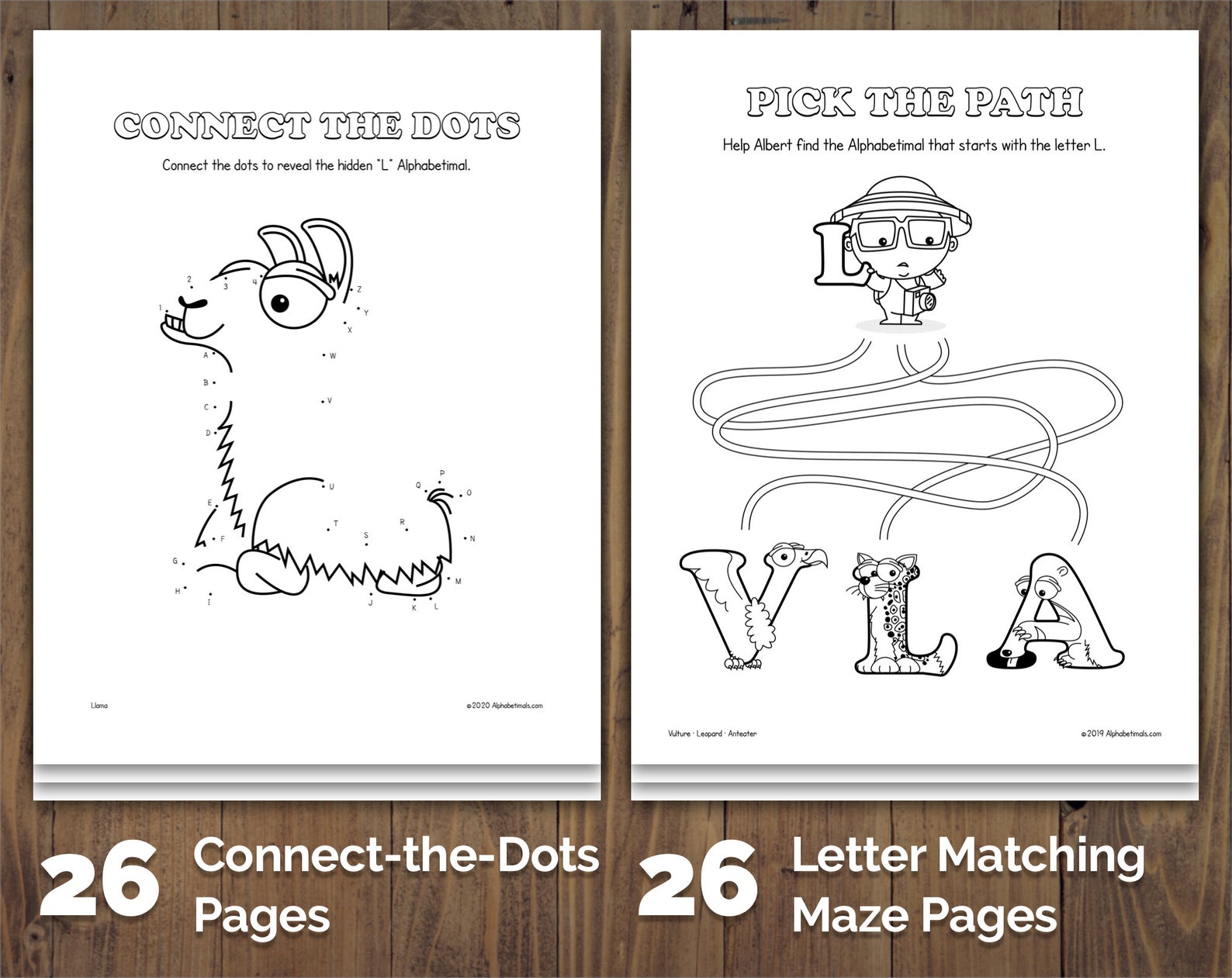 Alphabetimals™ HUGE Alphabet Fun Pack - 200+ Printable Animal ABC ...