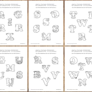 Alphabetimals™ Starting Letter Sounds – 26 Printable Animal ABC ...