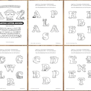 Alphabetimals™ Starting Letter Sounds – 26 Printable Animal ABC ...