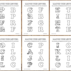 Alphabetimals™ Letter Shape Matching – 26 Printable Animal ABC ...