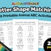 Alphabetimals™ Letter Shape Matching – 26 Printable Animal ABC ...