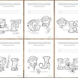 Alphabetimals™ Letter Tracing & Coloring – 26 Printable Animal ABC ...