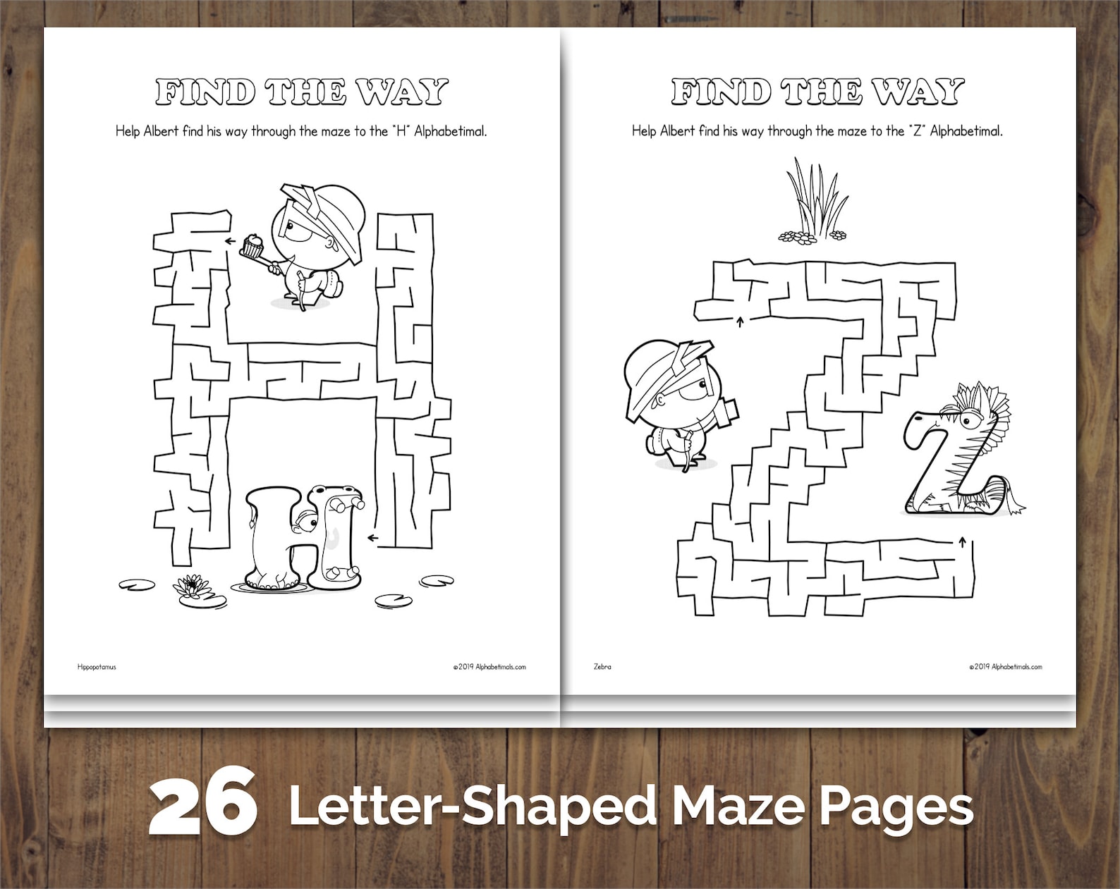 Alphabetimals™ HUGE Alphabet Fun Pack - 200+ Printable Animal ABC ...