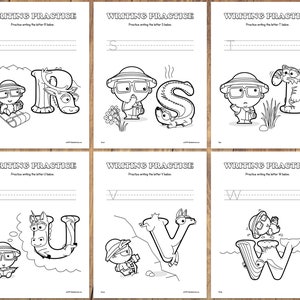Alphabetimals™ Letter Tracing & Coloring – 26 Printable Animal ABC ...
