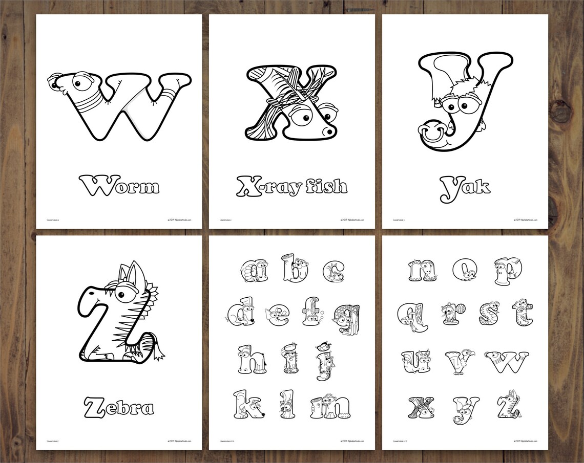 Alphabetimals™ Uppercase & Lowercase Babies! - 52+ Printable Aa-zz ...